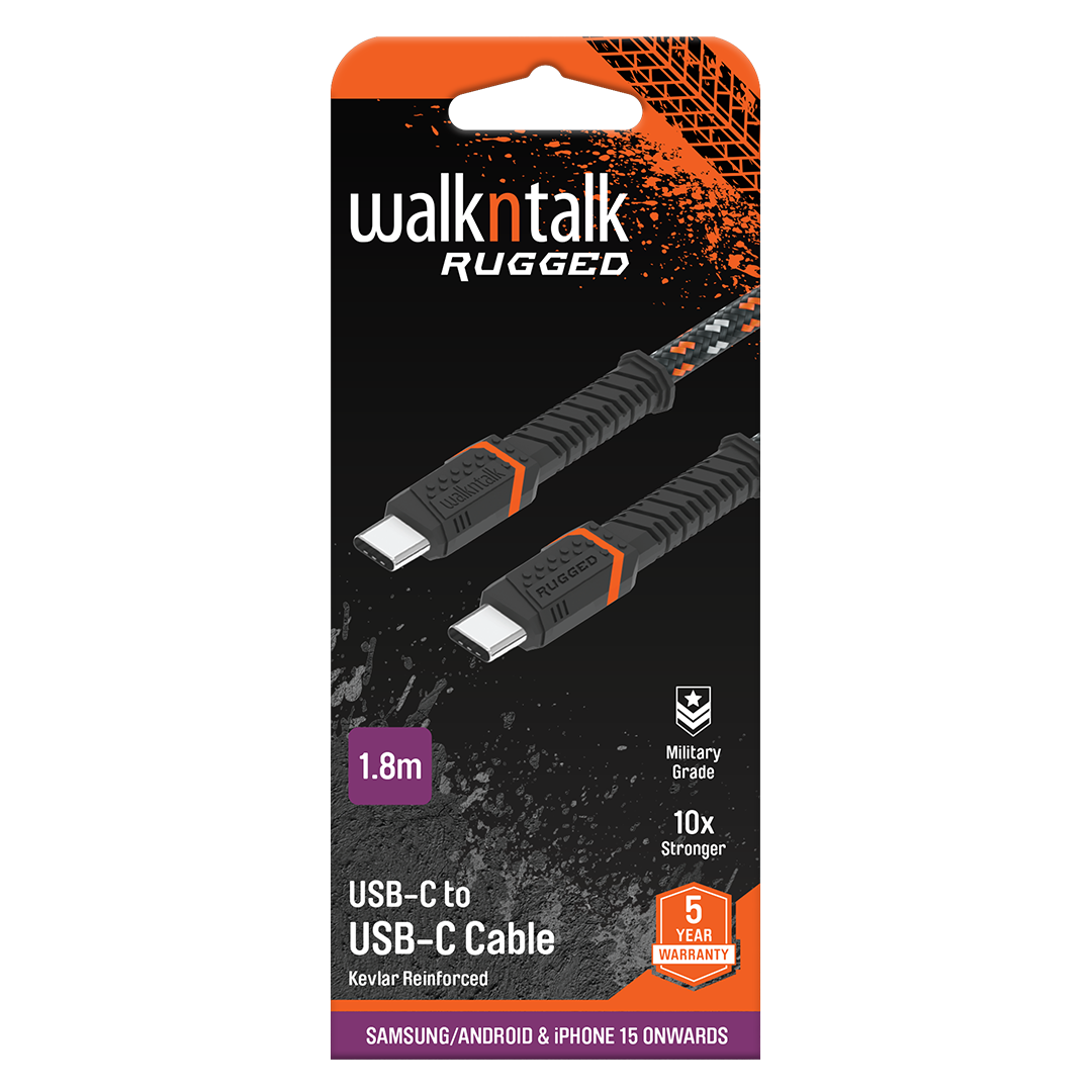 Sync Cable - Rugged USB-C to USB-C Cable - Pacific Optics - Pacific Optics