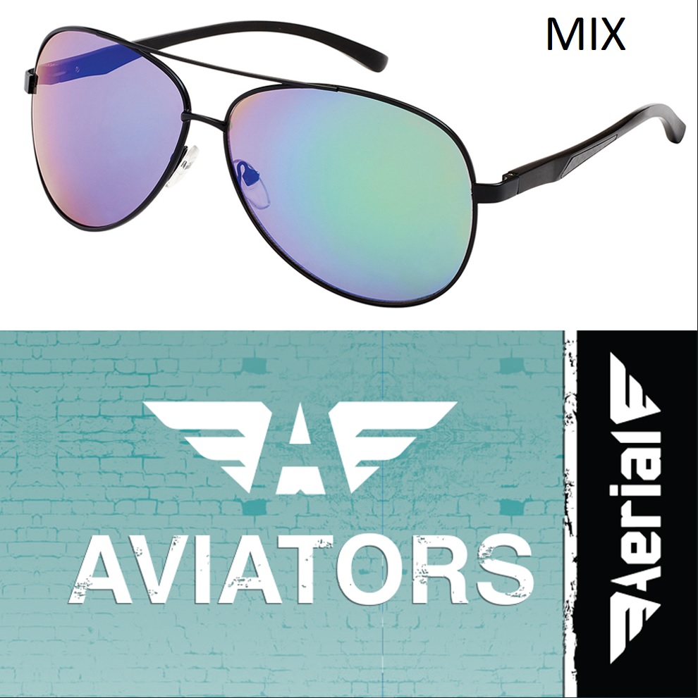 UV - Aerial Sunglasses UV400 Aviator-MIX1-36pk - Pacific Optics - Pacific Optics
